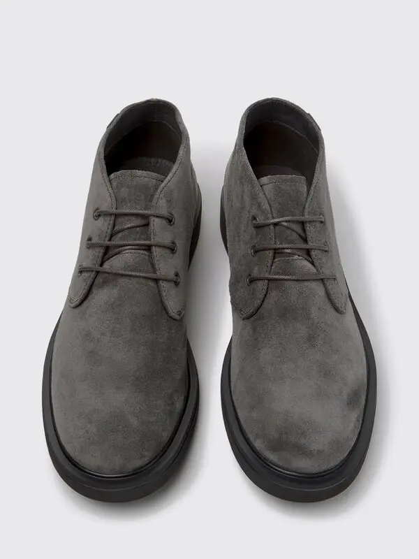 Camper Lace-up Suede Boots