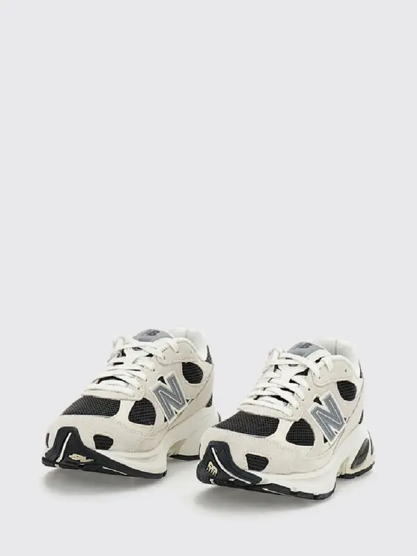 NEW BALANCE Suede And Mesh Trainers With Abzorbsbs Midsole - Grey