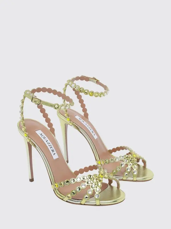 AQUAZZURA Embellished High Heel Sandals