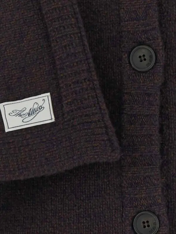 Attico Cardigan With Integrated Scarf