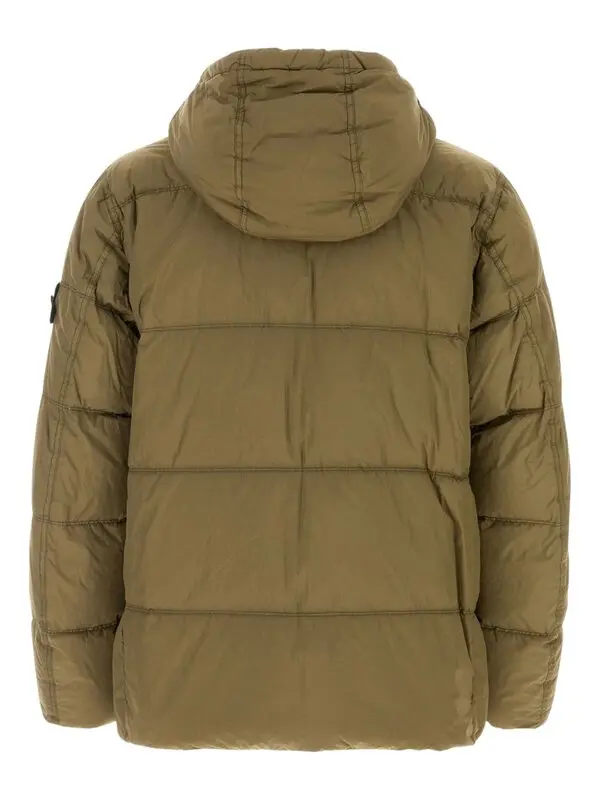 Stone Island Logo Nylon Blouson Jacket - Green