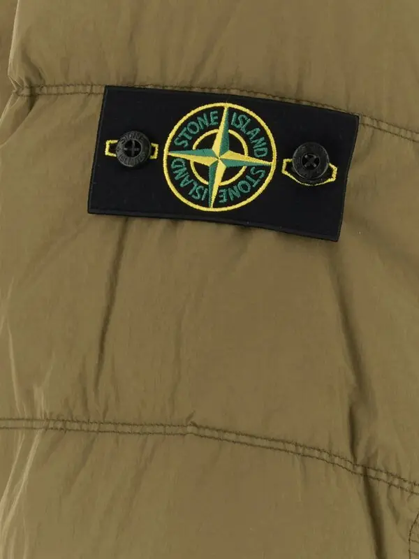 Stone Island Logo Nylon Blouson Jacket - Green