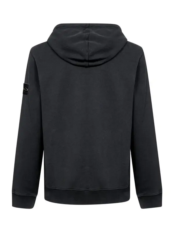Stone Island Cotton Hoodie With Logo Patch