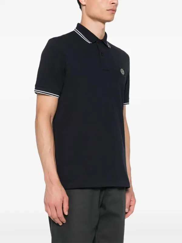 Stone Island Cotton Polo Shirt - Blue