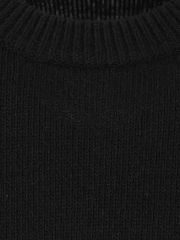 Stone Island Wool Sweater With Logo Patch