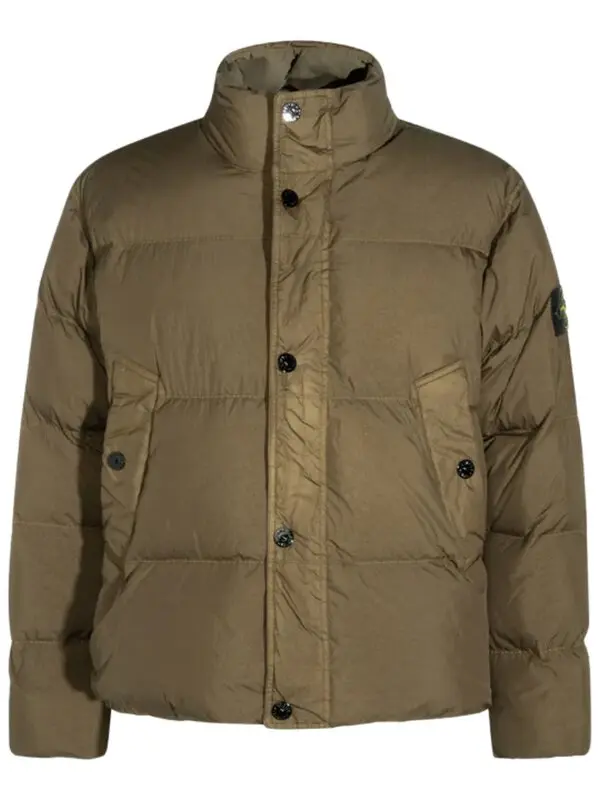 Stone Island Hooded Down Bomber Jacket