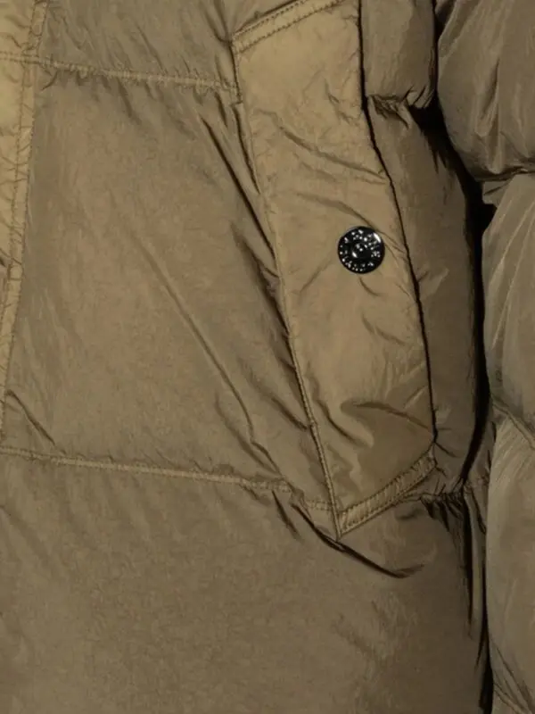 Stone Island Hooded Down Bomber Jacket
