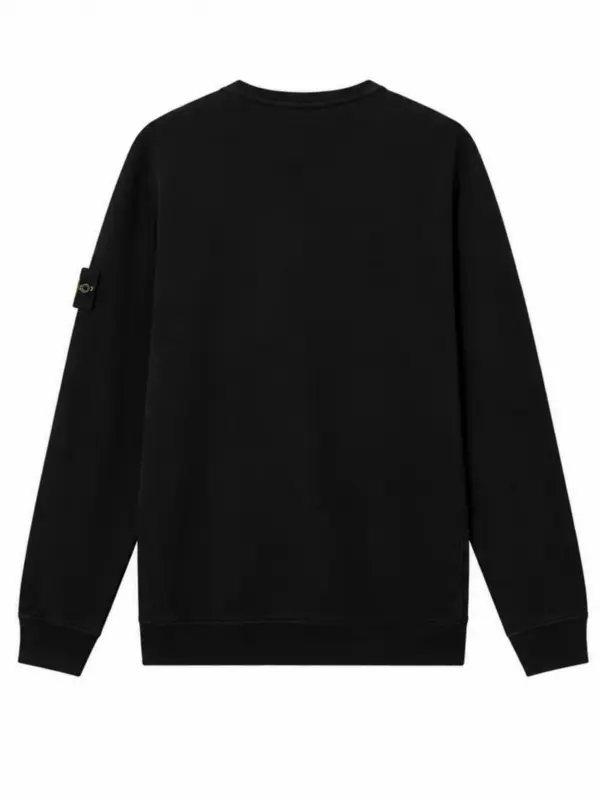 Stone Island Logo Hoodie - Black