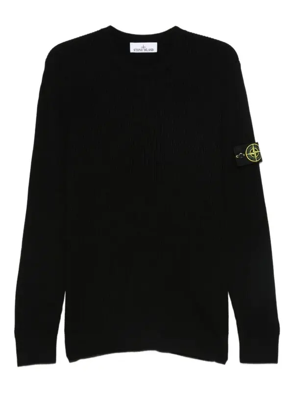 Stone Island Wool Sweater - Black