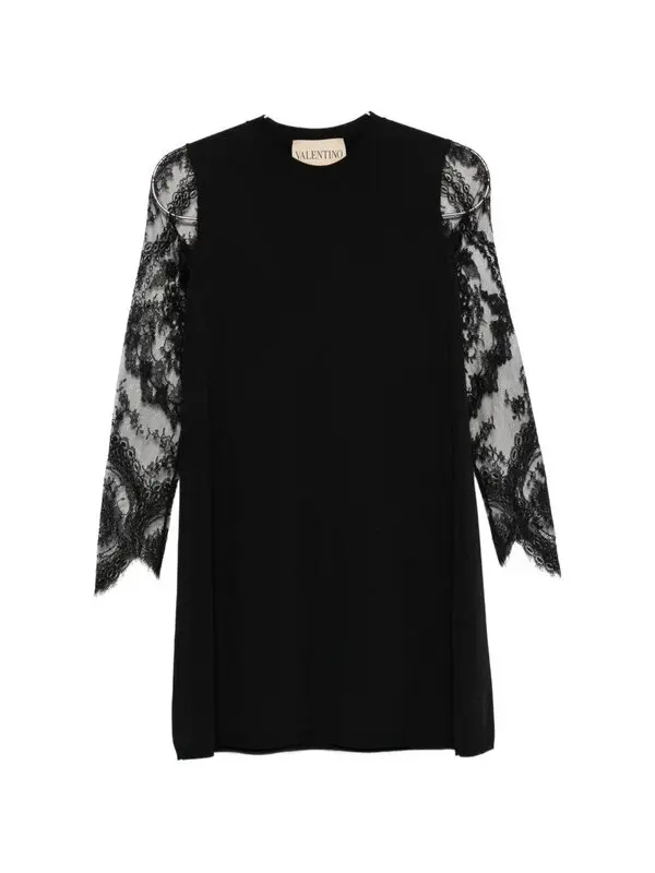 Valentino Garavani Lace Detail Mini Dress
