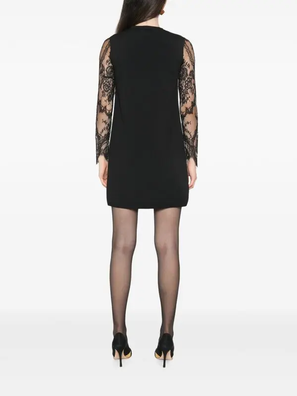 Valentino Garavani Lace Detail Mini Dress
