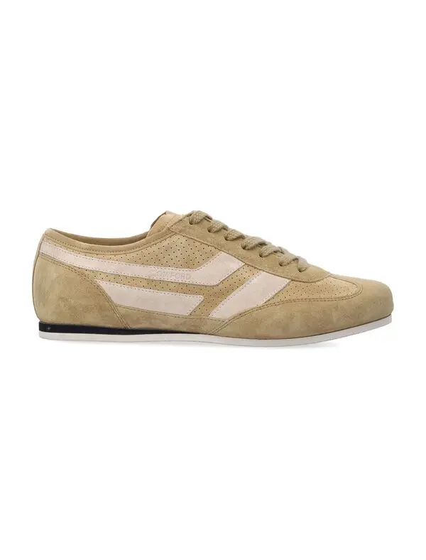 TOM FORD Perforated Suede Lace-up Low-top Sneakers - Brown