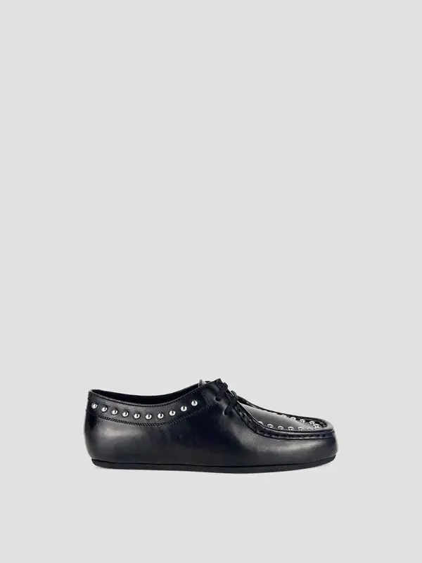 JIL SANDER Water Buffalo Leather Shoes With Rubber Sole And Stud Detailing