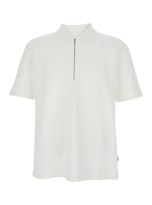 JIL SANDER Half-zip Polo Shirt - White