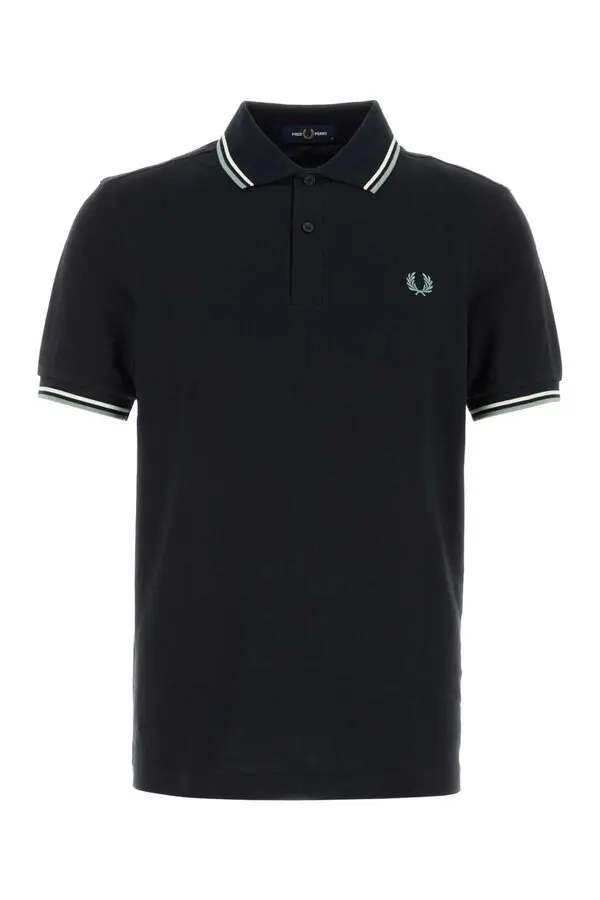 Fred Perry Cotton Piqué Polo Shirt - Blue
