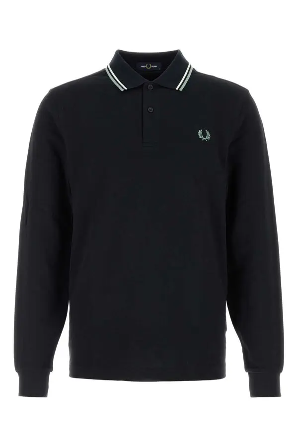 Fred Perry Cotton Piqué Polo Shirt - Blue