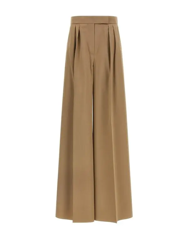 Max Mara Pleated Wide-leg Wool Trousers