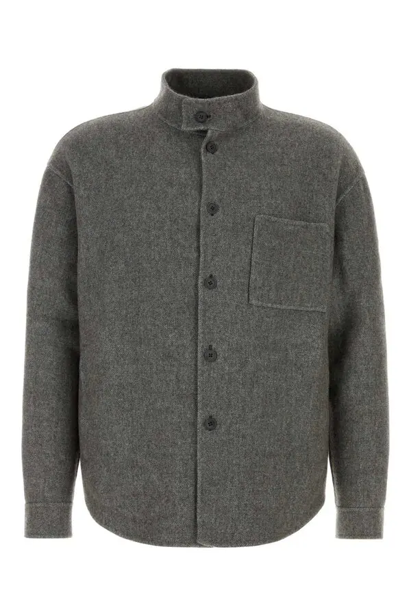 Giorgio Armani Silk & Cashmere Blend Overshirt