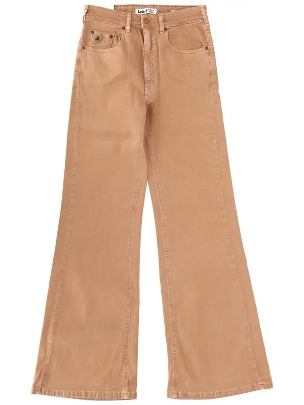 LOIS High-rise Wide-leg Jeans - Beige