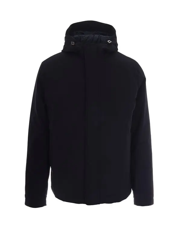 Herno Hooded Technical Coat - Blu Chiaro