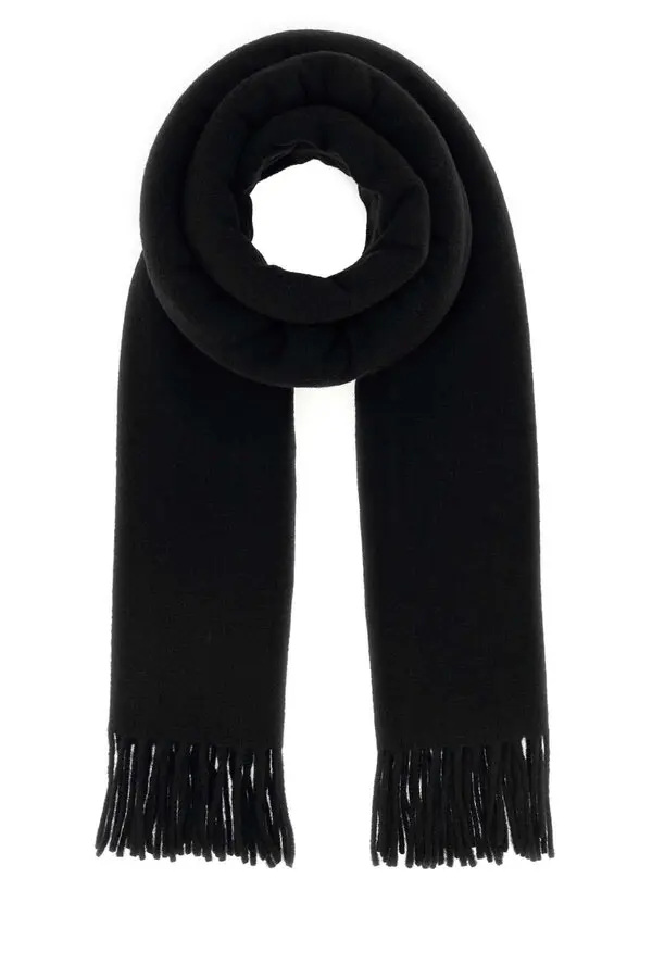 Maison Kitsuné Fox Hete Staned Scarf - Black