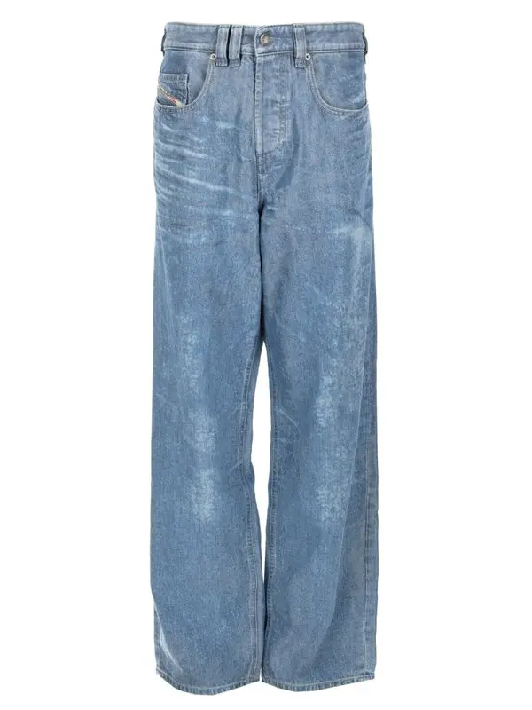 DIESEL® Relaxed Fit Wide-leg Jeans