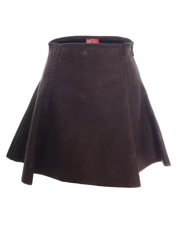 DIESEL® Flared Mini Skirt - Chocolate