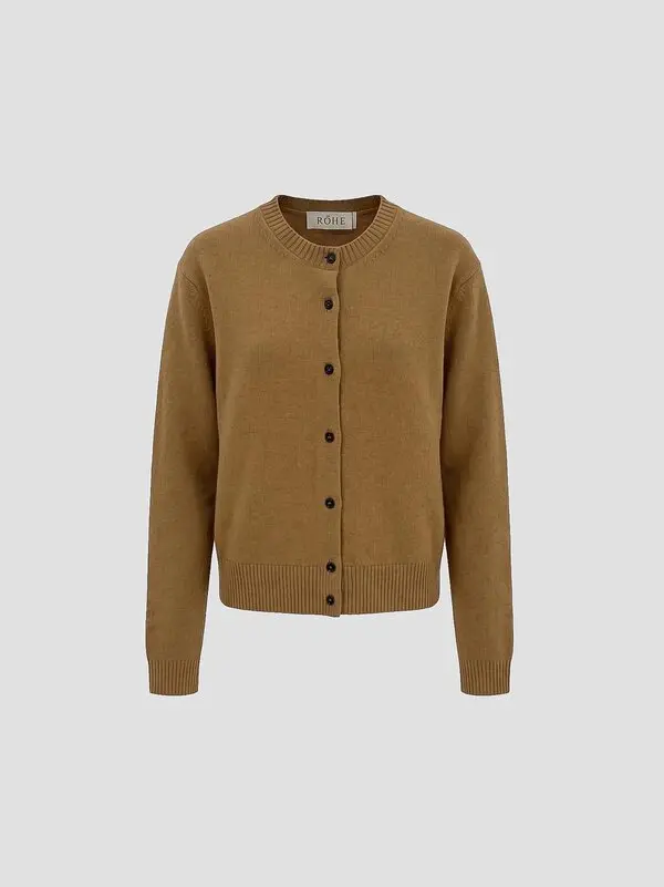 RÓHE Classic Cardigan - Camel