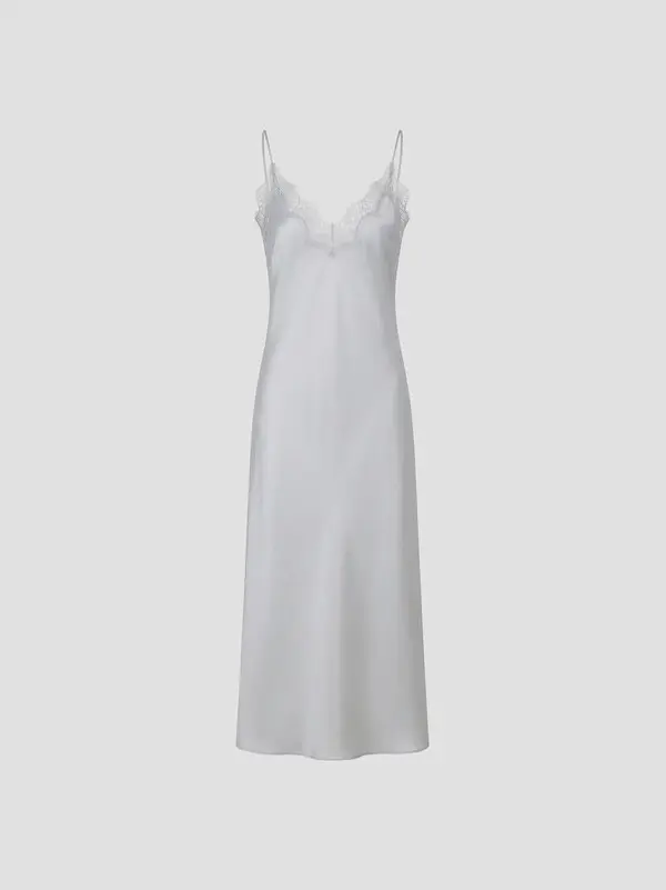RÓHE Silk Slipdress - Foam