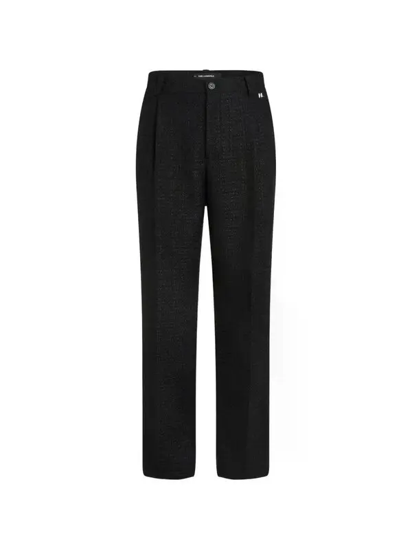 Karl Lagerfeld Bouclé Pants - Black