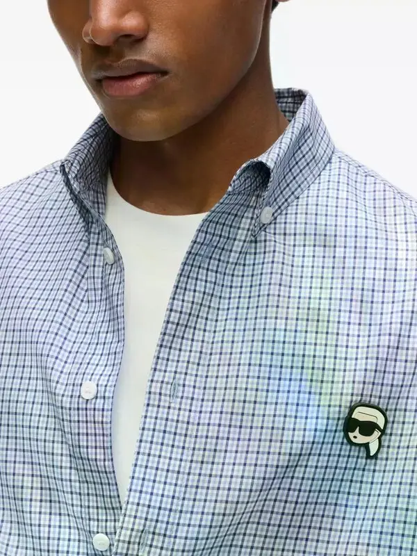 Karl Lagerfeld Ikon Checked Shirt