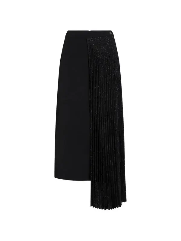 Karl Lagerfeld Asymmetric Sequin Skirt
