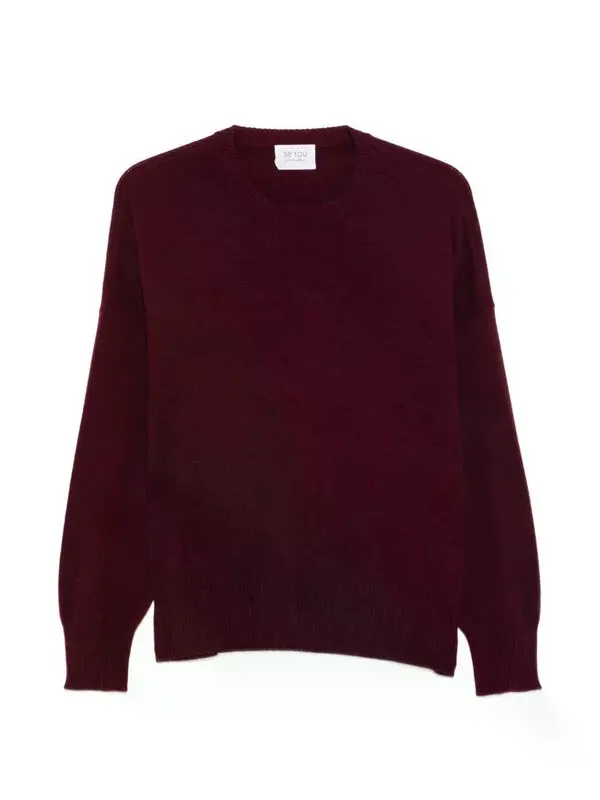 BEYOU Fine-knit Drop-shoulder Sweater