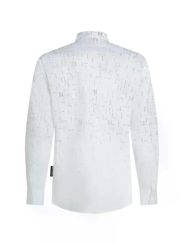 Karl Lagerfeld Monogram Rhinestone Shirt