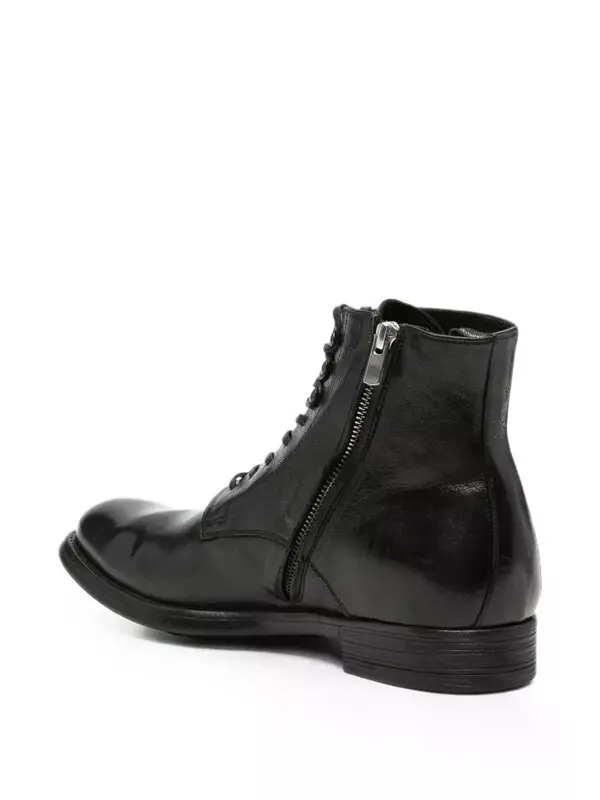 Officine Creative Chronicle Lace-up Side-zip Ankle Boots