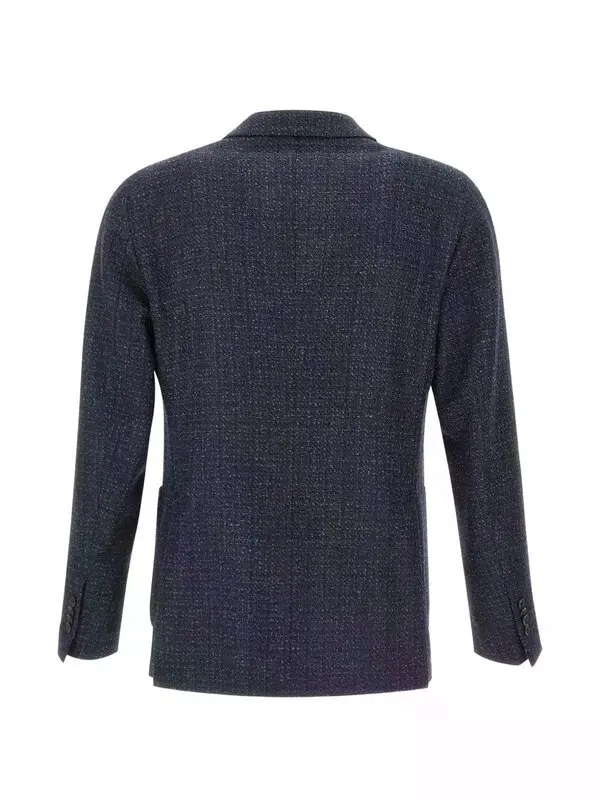 Tagliatore Double-breasted Textured Blazer