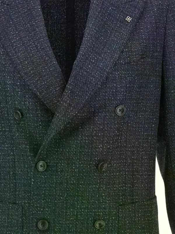 Tagliatore Double-breasted Textured Blazer