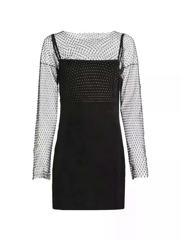 Karl Lagerfeld Embellished Mini Dress - Black