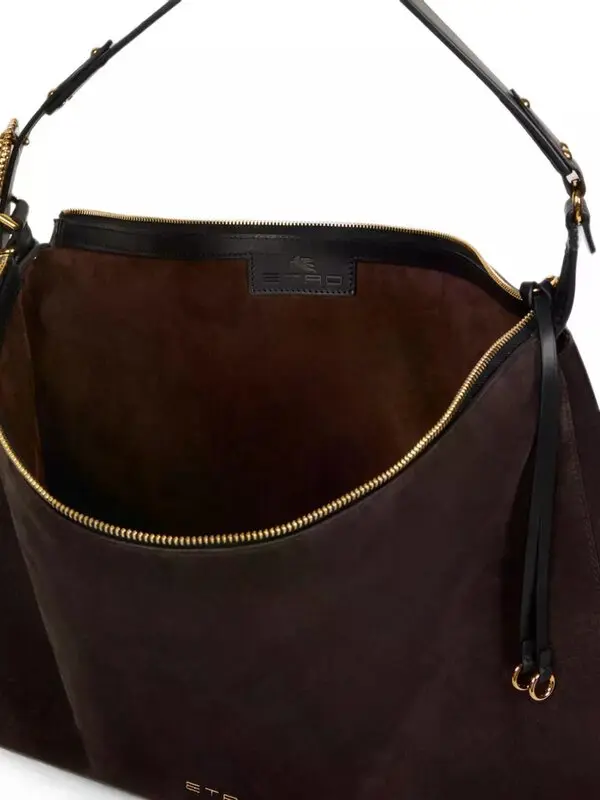 Etro Large Suede Rosette Bag