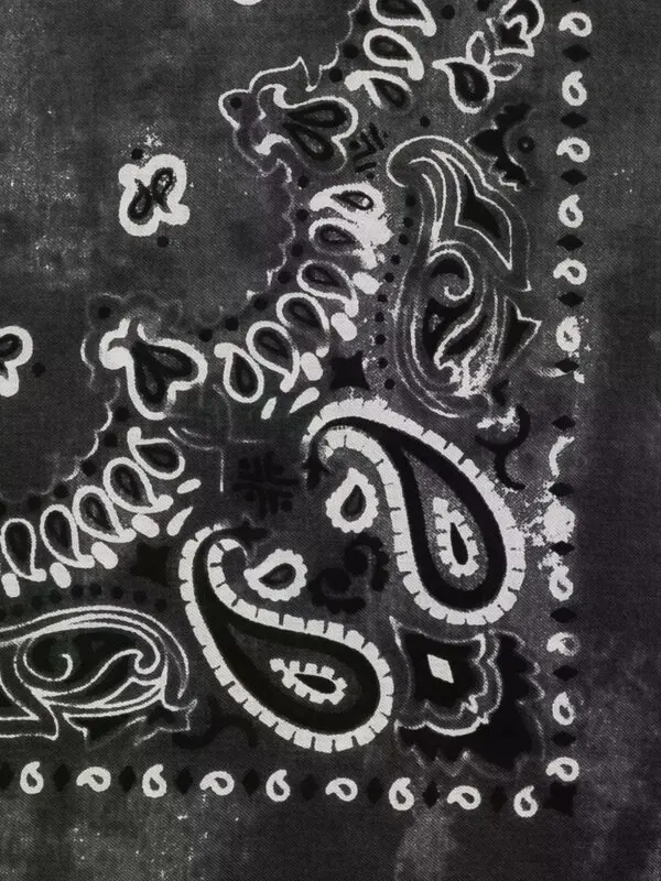 Destin Paisley-print Frayed Scarf