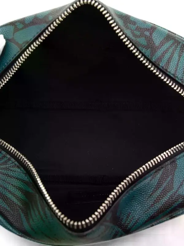 Saint Laurent 2021 Grain De Poudre Tropical Palm Pouch