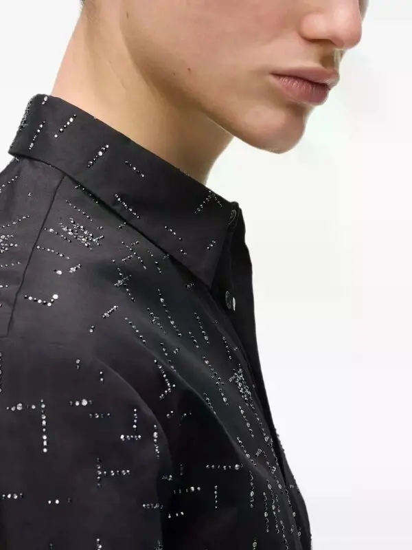 Karl Lagerfeld Monogram Rhinestone Shirt