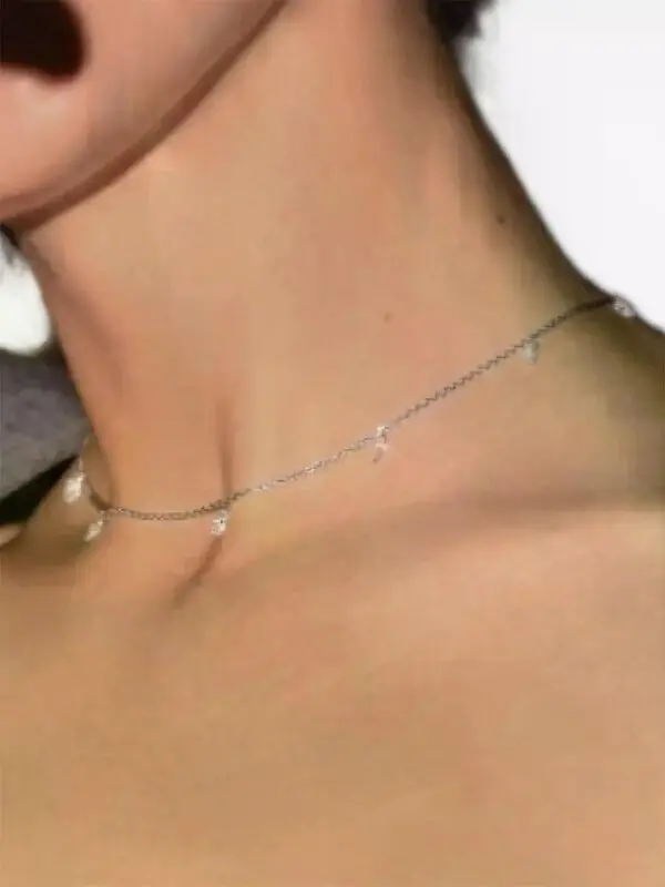SOLO FOR DIAMONDS Marquise-cut Diamond Drop Necklace