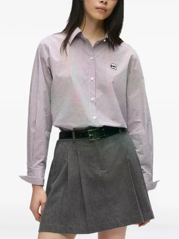 Karl Lagerfeld Ikon Checked Shirt
