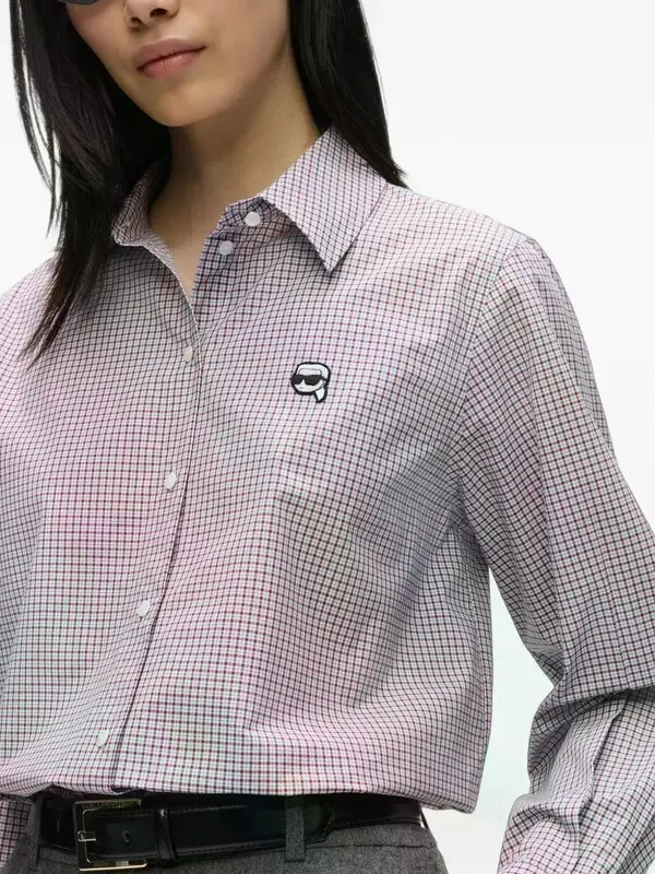 Karl Lagerfeld Ikon Checked Shirt