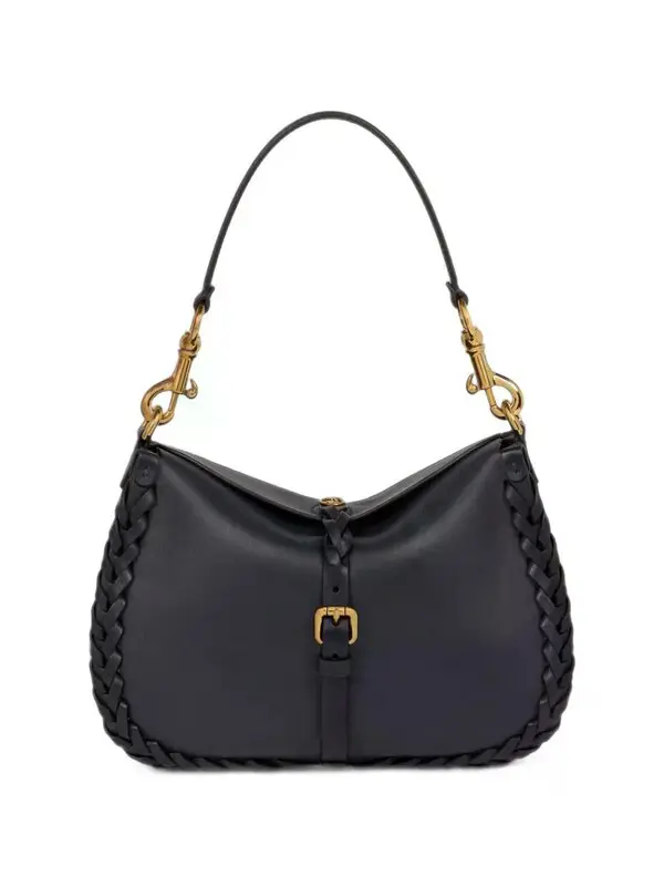 Etro Medium Nappa Leather Pony Bag With Threading And Paisley Detailing