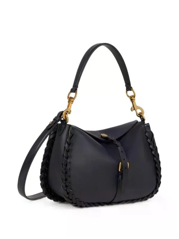 Etro Medium Nappa Leather Pony Bag With Threading And Paisley Detailing