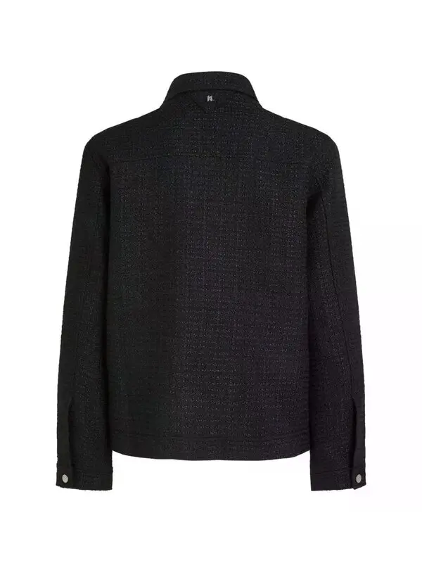 Karl Lagerfeld Bouclé Zip-up Jacket