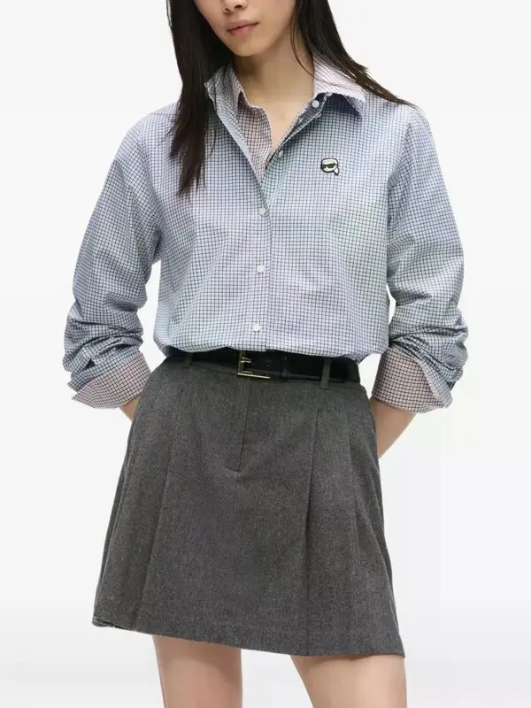 Karl Lagerfeld Ikon Checked Shirt
