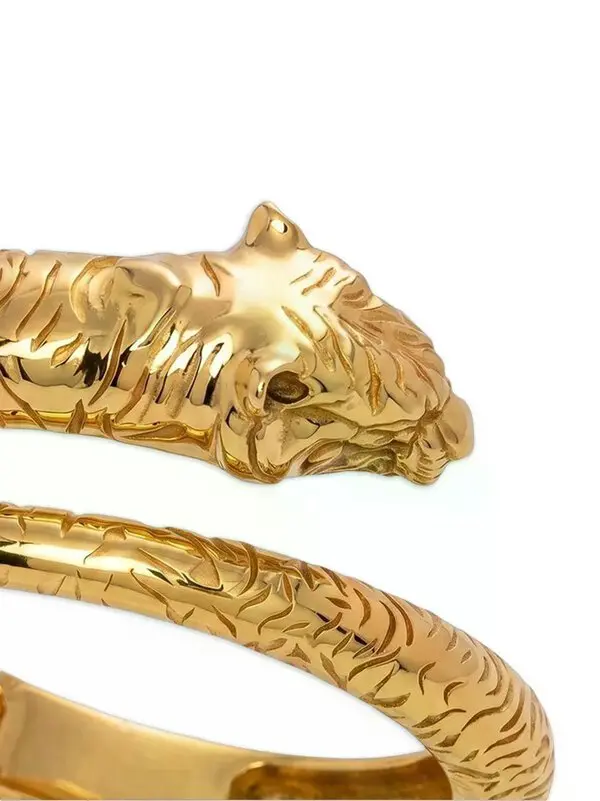 Raquel Diniz Tiger Motif Wrap Bracelet - Gold
